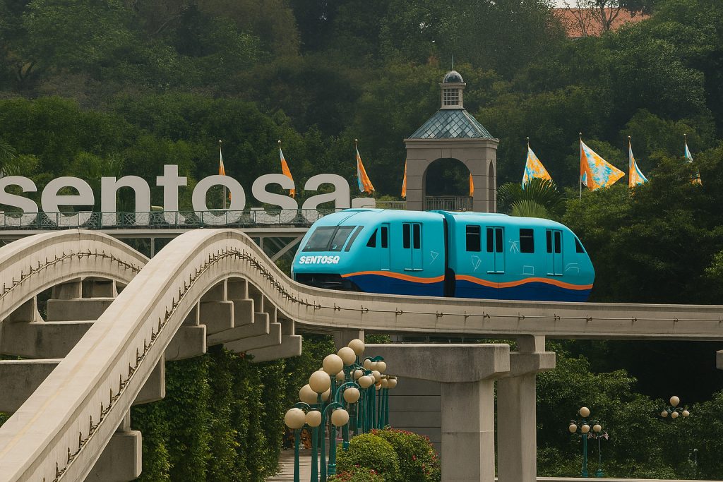 Getting Around the Sentosa Island: Buses, Trams, and Walking Routes ...